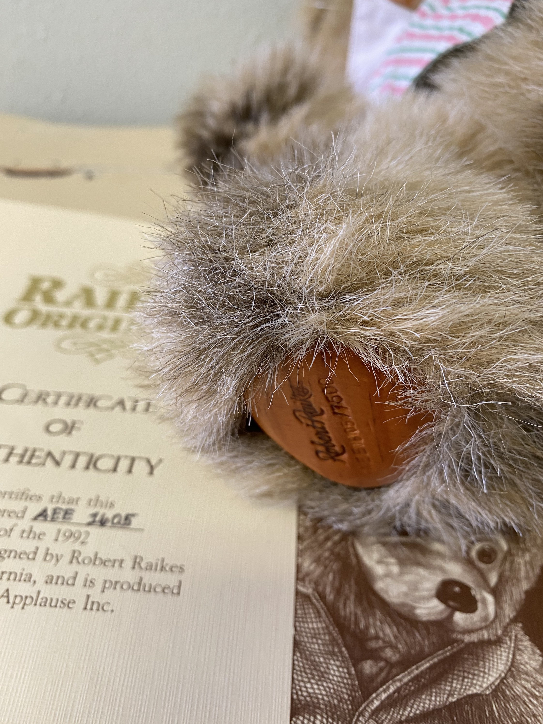 Sidney the Cat Wooden Faced, Robert Raikes Wooden Faced Teddy Bears ...