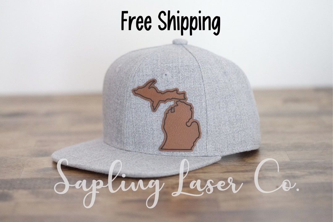 Custom State Leather Patch Hat: Personalized Trucker Cap - Etsy