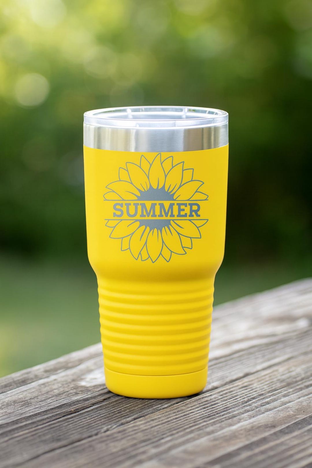 Personalized Sunflower Engraved Tumbler: Custom Name Water Bottle - Etsy