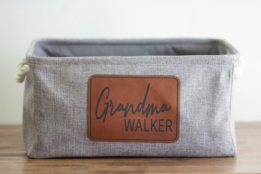 Personalized Linen Storage Basket: Custom Name, Farmhouse Decor - Etsy
