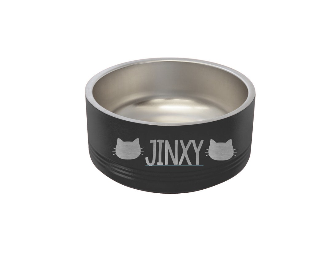 Personalized Cat Bowl With Name Custom House Warming Gift Insulated Pet ...