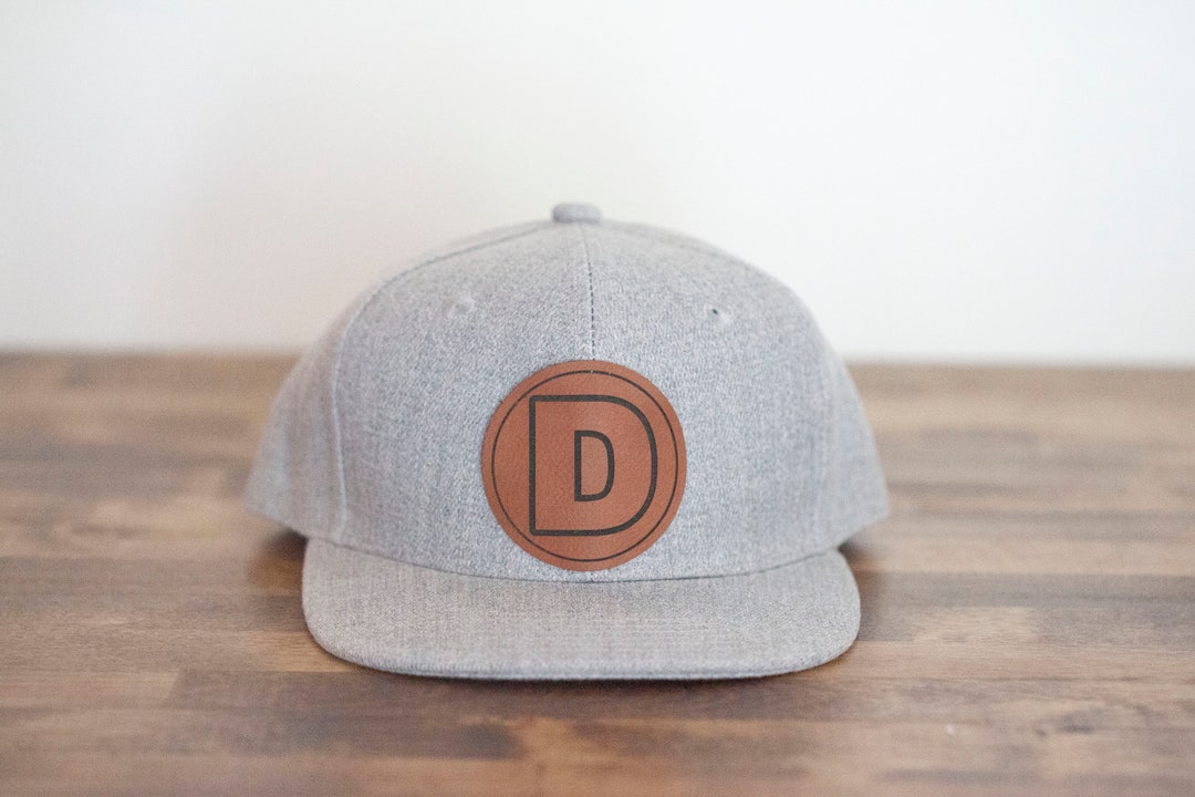 Letter Custom Trucker Hat Toddler Infant Adult Leather Patch Hat ...
