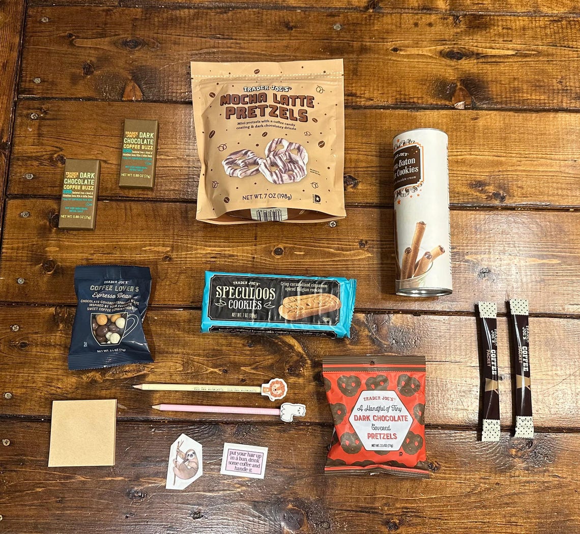 College Care Package - Miss You A Latte! - Coffee Snack Pack - Box of ...