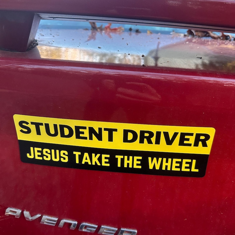 Funny Jesus Car Magnet - Etsy