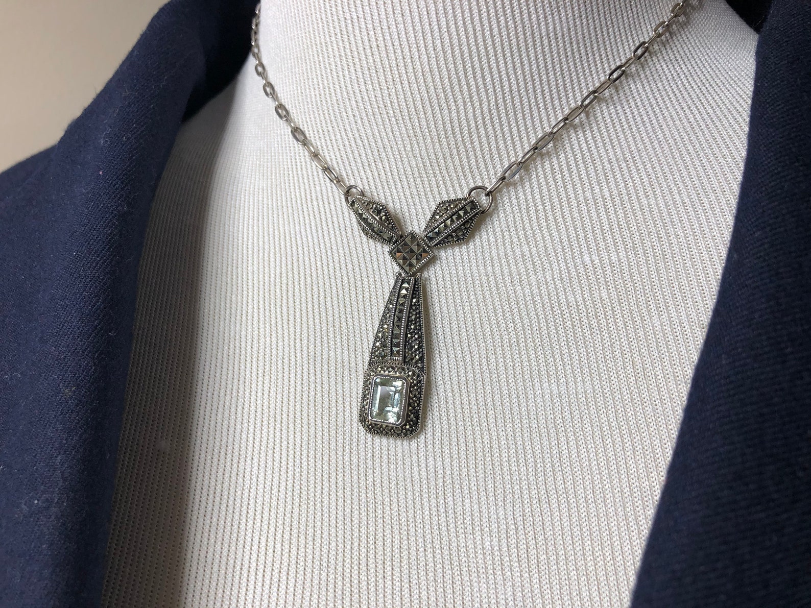 Sterling Quartz Necklace Artisan Made Southwestern Jewelry | Etsy