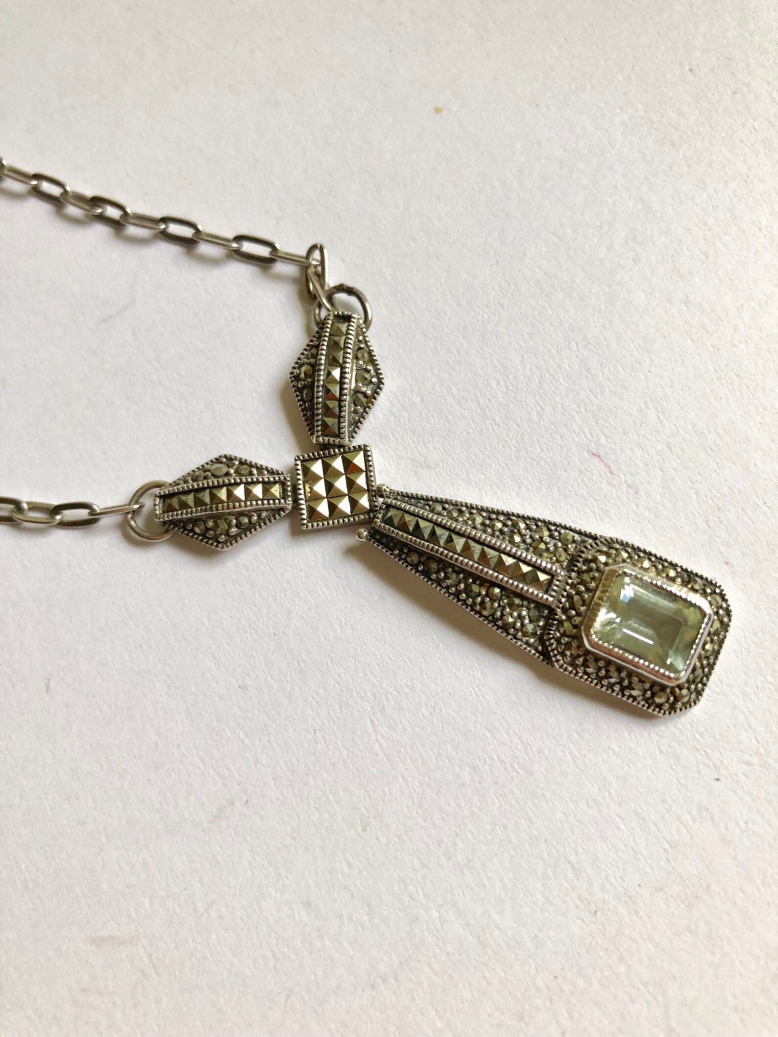 Sterling Quartz Necklace Artisan Made Southwestern Jewelry | Etsy