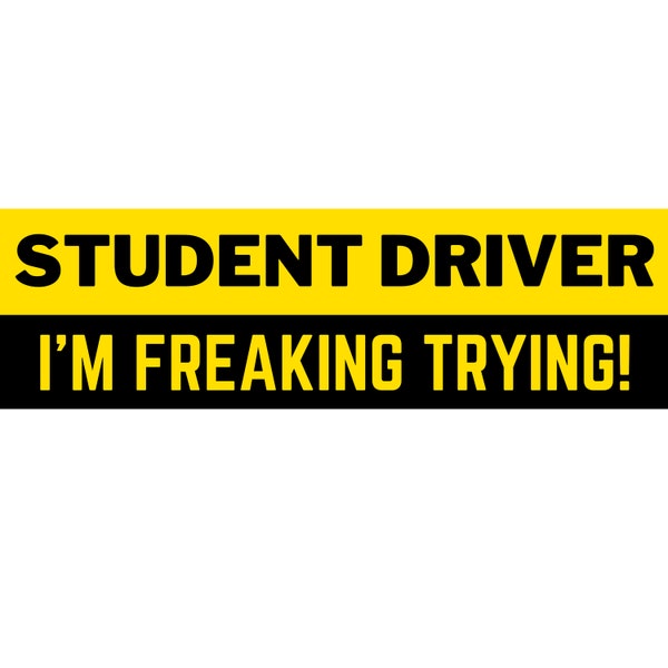 Funny Student Driver - Etsy