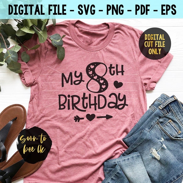 8th Birthday - Etsy