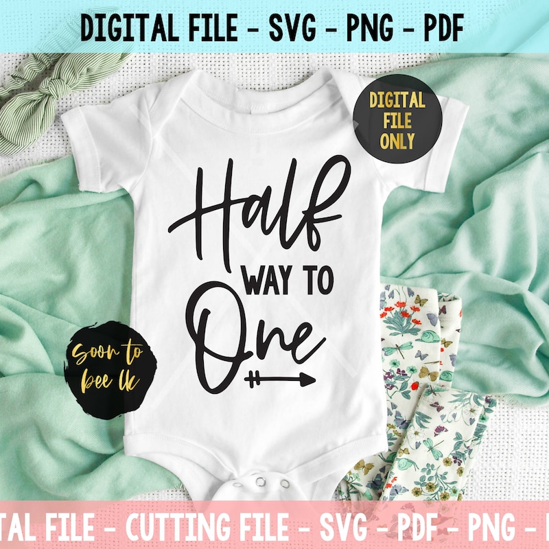 Half Way to One Svg - Etsy
