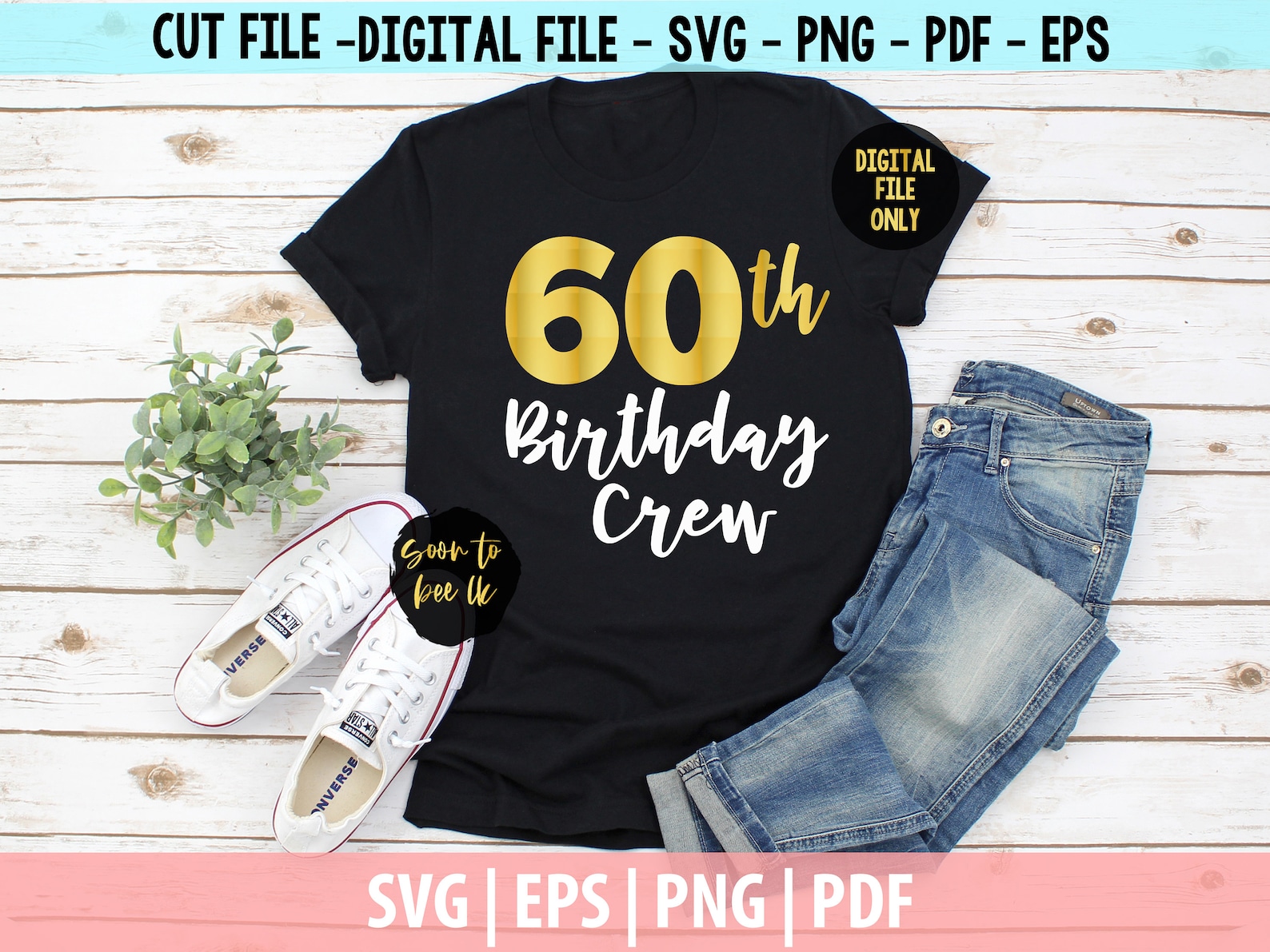 60th Birthday Svg, 60th Birthday Gift Svg, Birthday Crew Svg, Birthday ...
