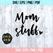 Mom Stuff SVG, Mom SVG, Mom Life Svg Tote Bag Svg, Book Bag Svg ...