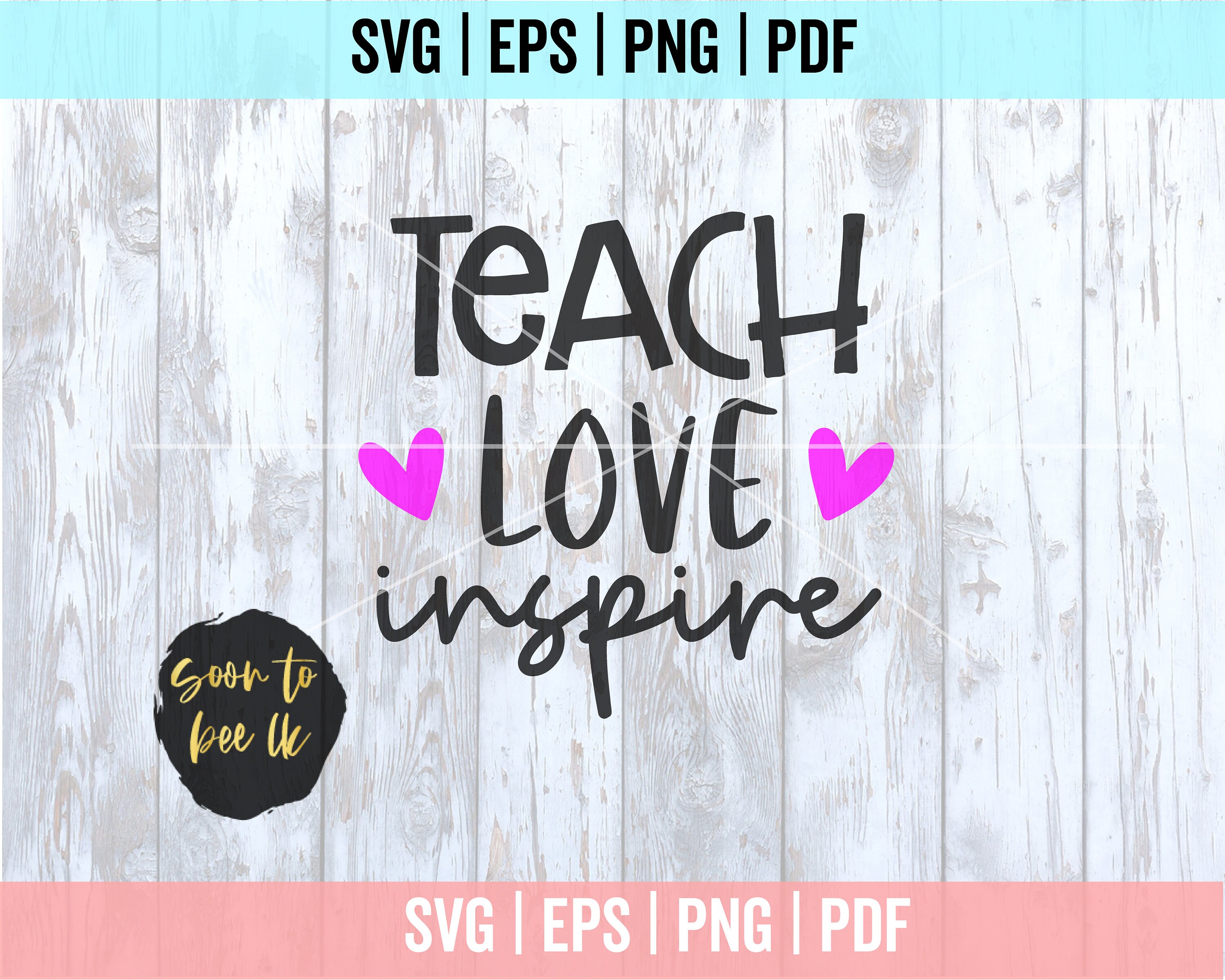 Teach Love Inspire Svg, Teacher Svg, Teach Svg, Teacher Shirt Svg - Etsy