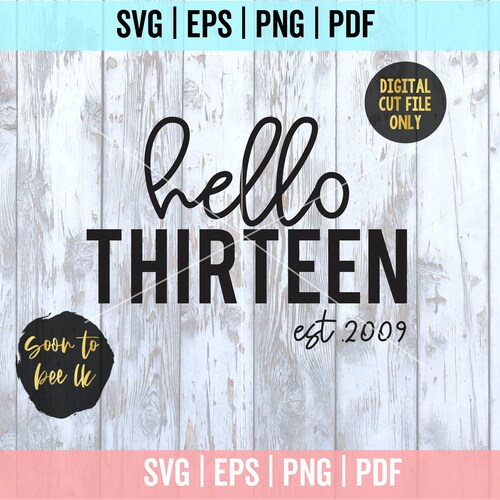 Thirteen Official Teenager SVG Cut File. 13th Birthday Shirt - Etsy