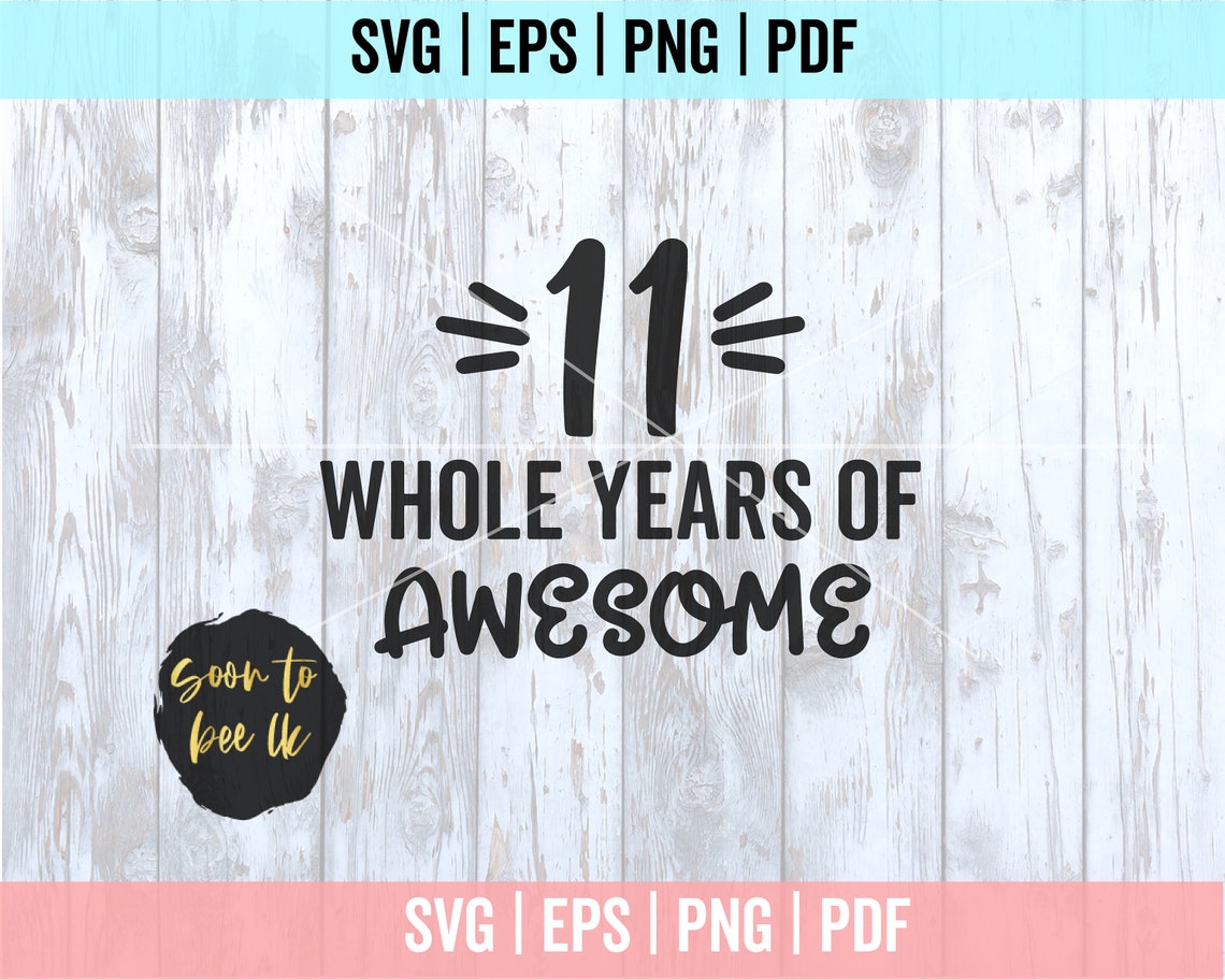 11th Birthday Svg Eleven Birthday Shirt Svg 11 Whole Years - Etsy