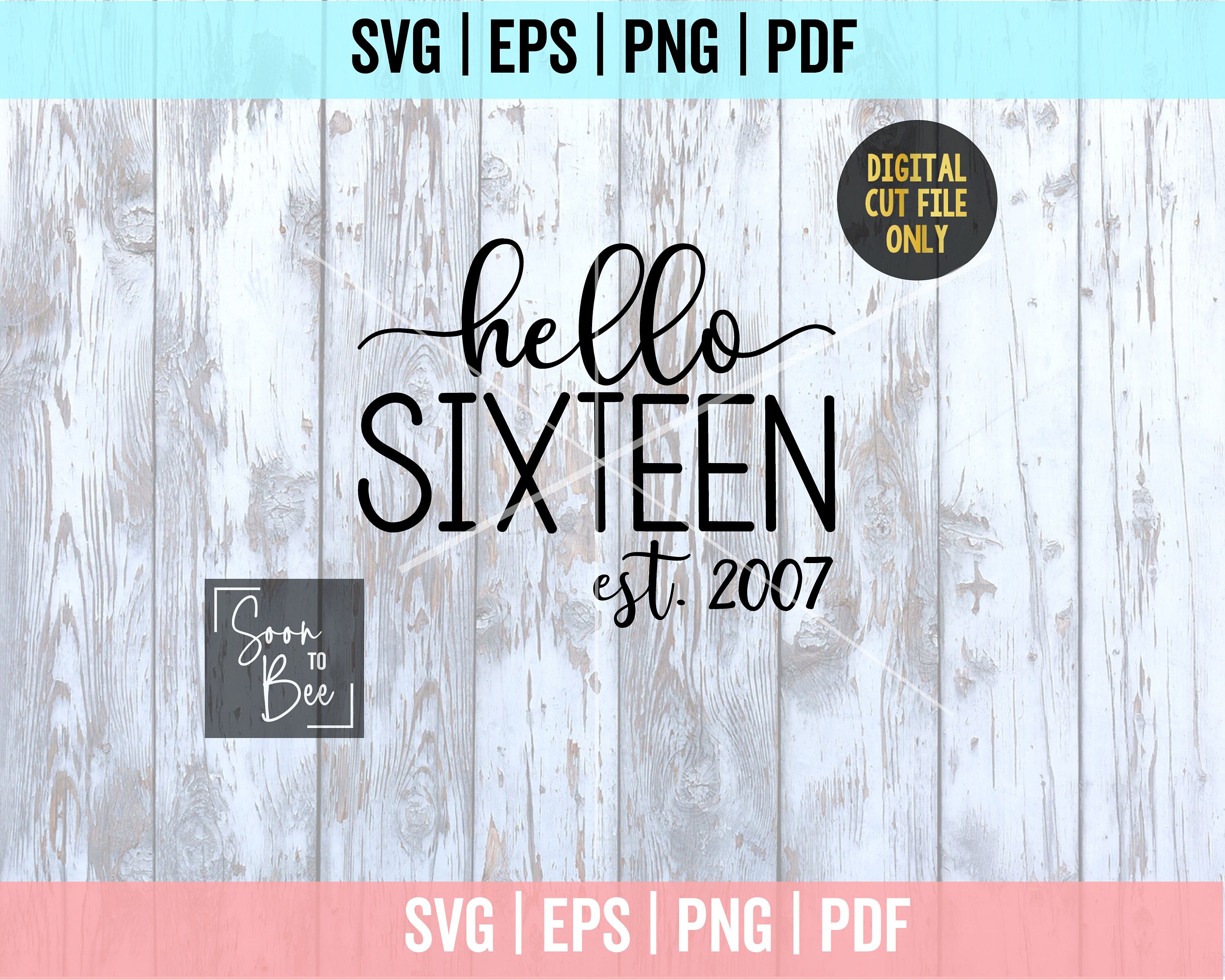 16th Birthday Svg 16 Svg 16th Svg Birthday SVG Sweet 16 - Etsy