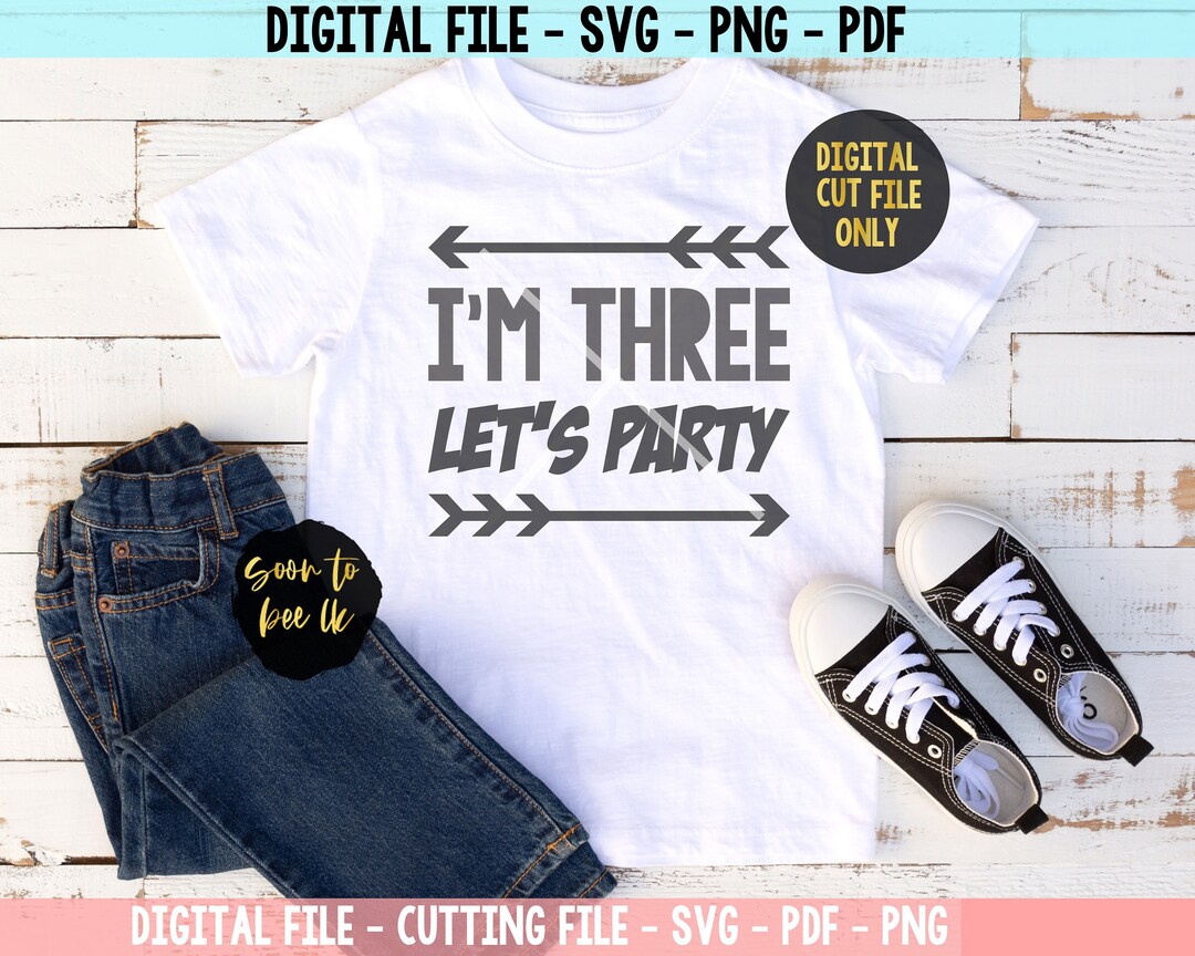 3rd Birthday Svg, Three SVG, Hello 3 Svg, 3rd Svg, 3 Svg, Third ...