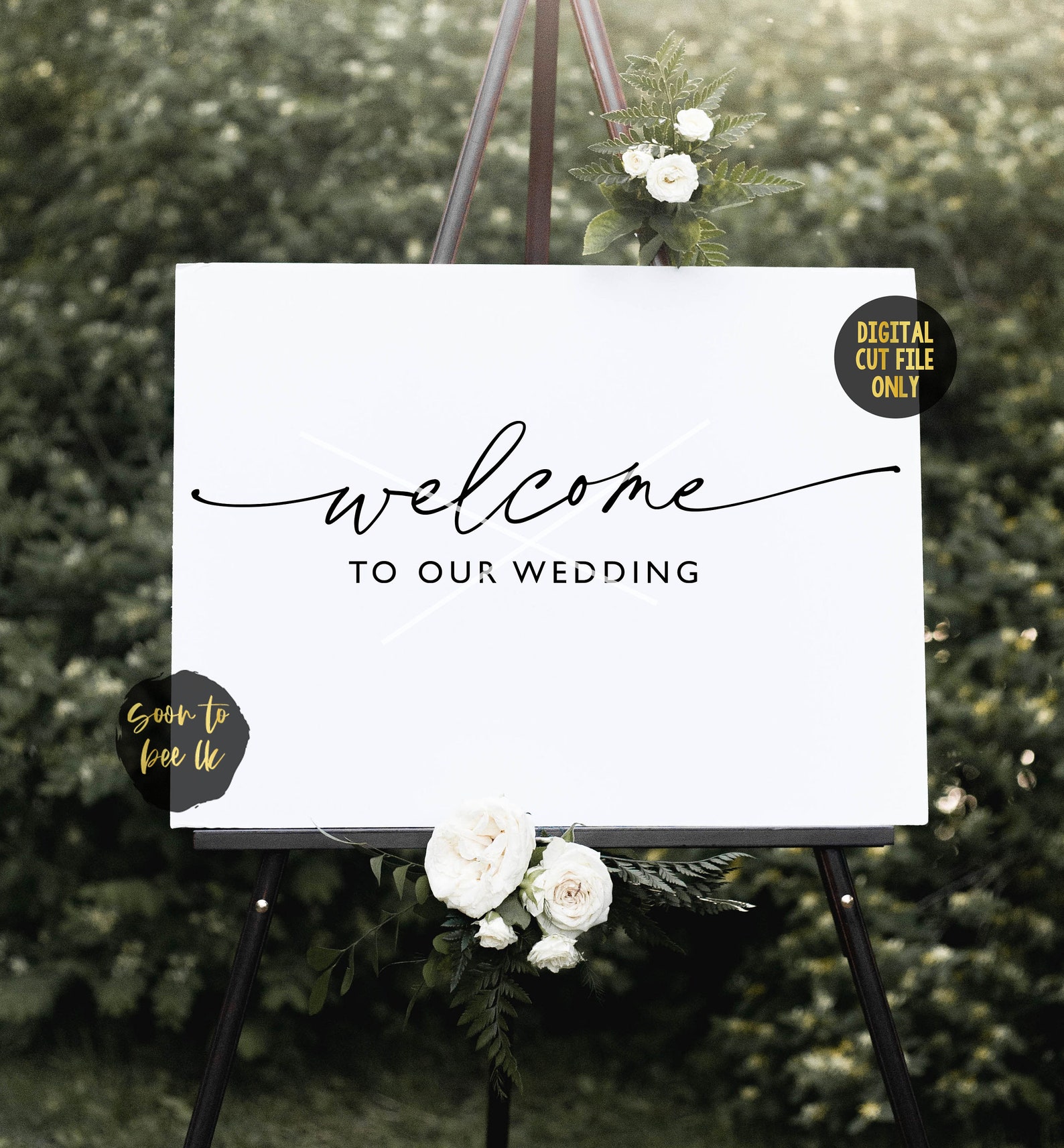 Wedding Welcome Sign SVG, Acrylic Welcome to Our Wedding SVG Wedding ...