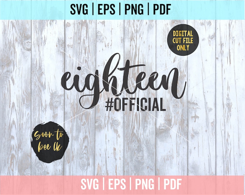 18 Birthday Svg 18th Svg 18 Years Old Svg Birthday SVG Cut | Etsy