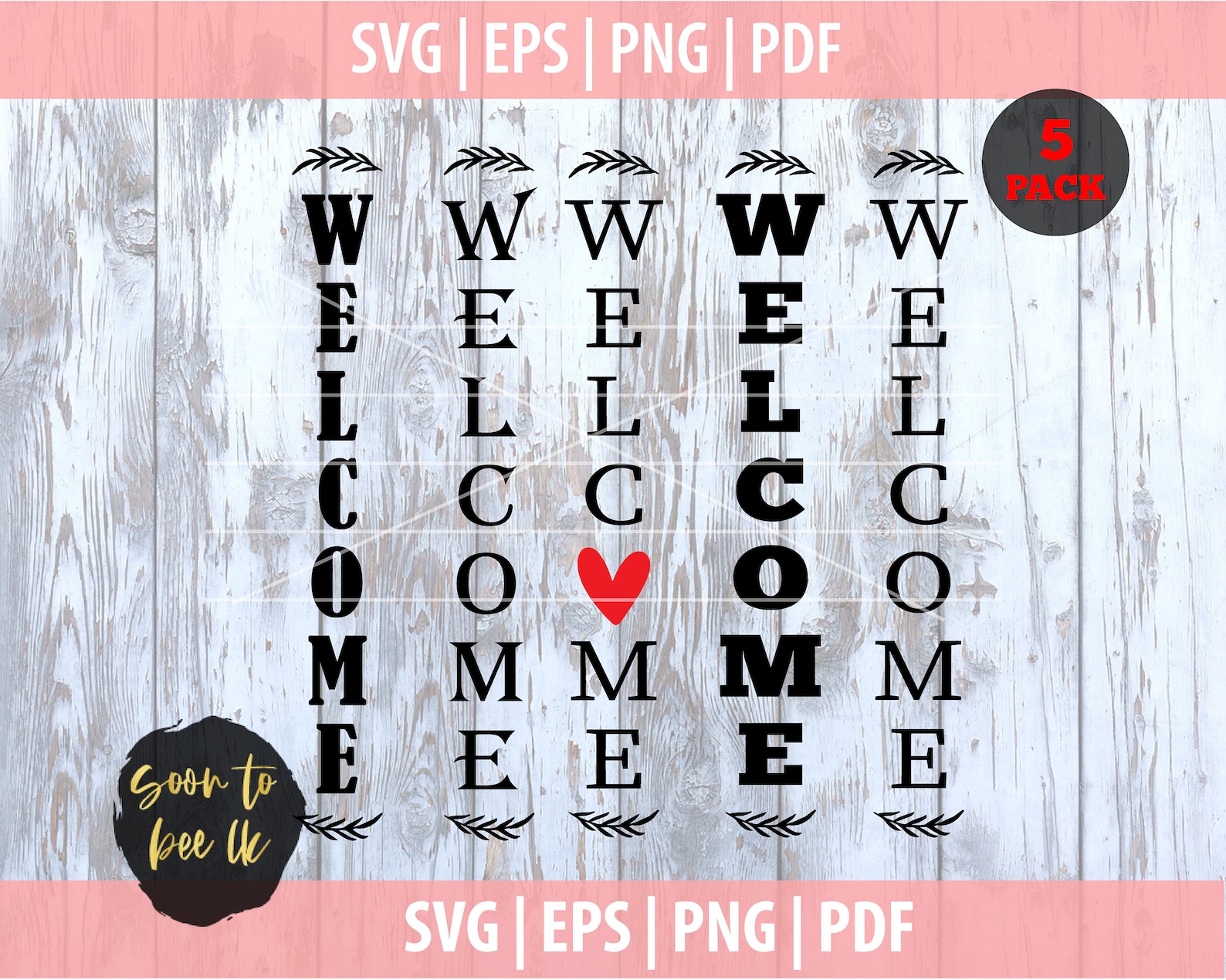 Welcome Sign SVG Vertical Welcome Sign Svg Digital Download - Etsy