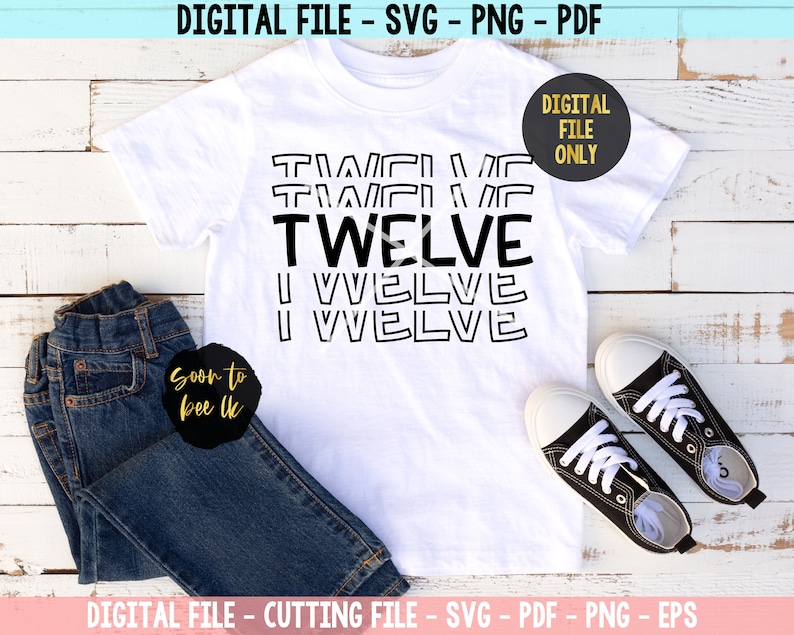 Twelve Birthday Svg 12th Birthday Svg Birthday SVG Cut File - Etsy