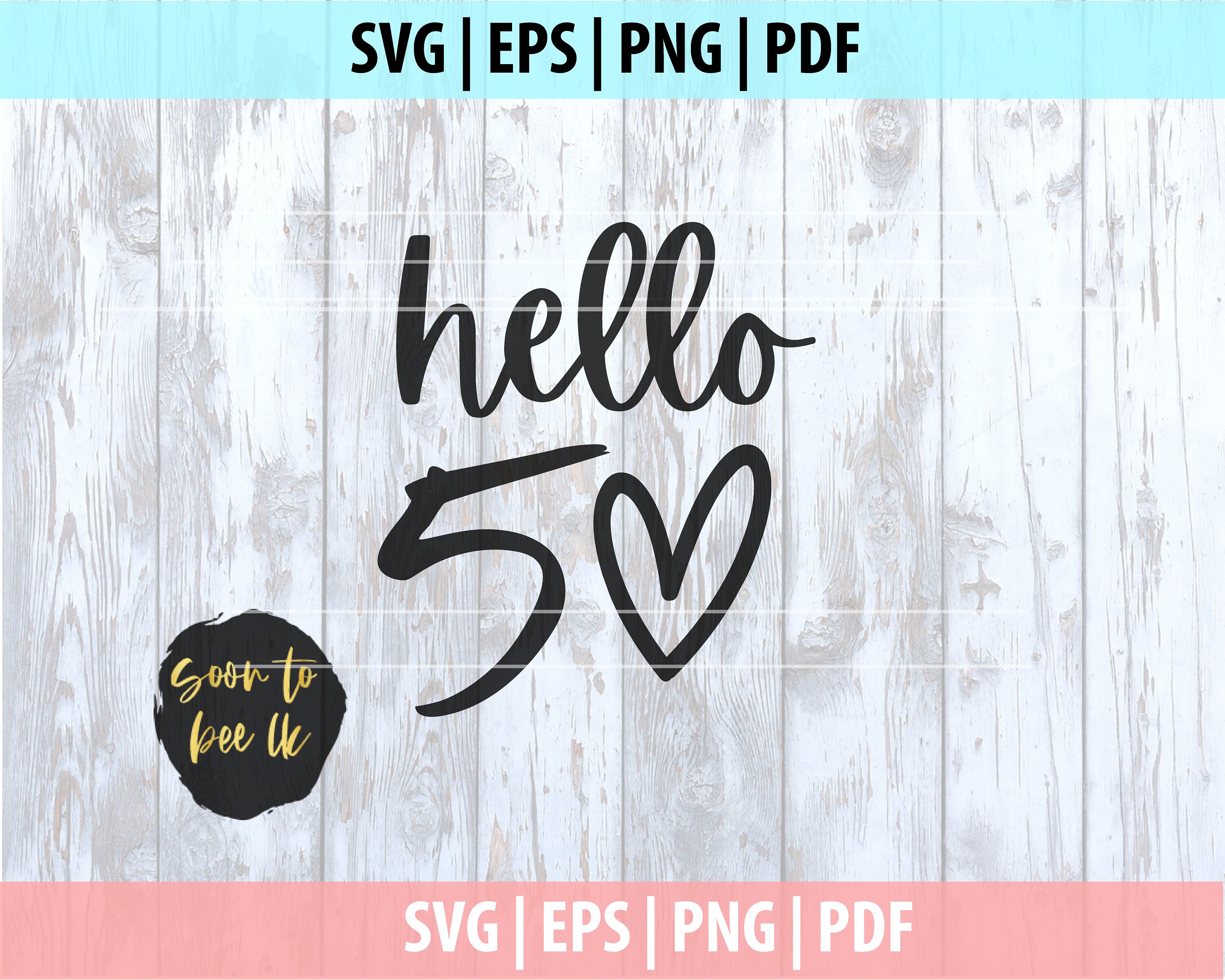 Hello 50 Birthday Svg | Chapter 50 | 50 Years SVG Cut File | Vintage ...