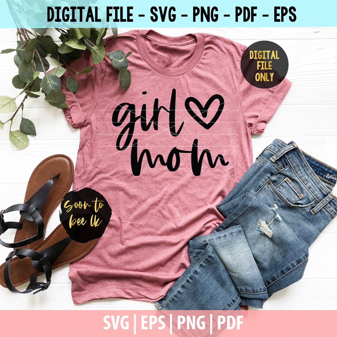 Girl Mom SVG, Mom SVG, Mama Svg, Mommy Svg , Mom of Girls Svg Cut File ...
