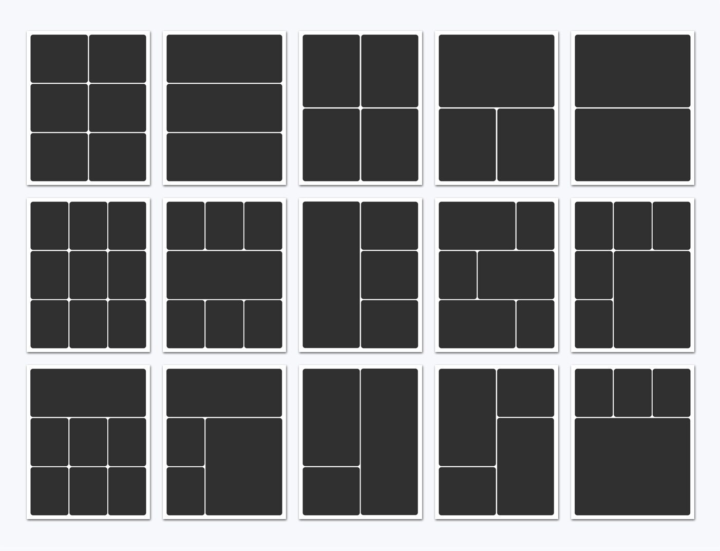 Graphic Design Photographer Template 8x10 Collage 16x20-15 Templates ...