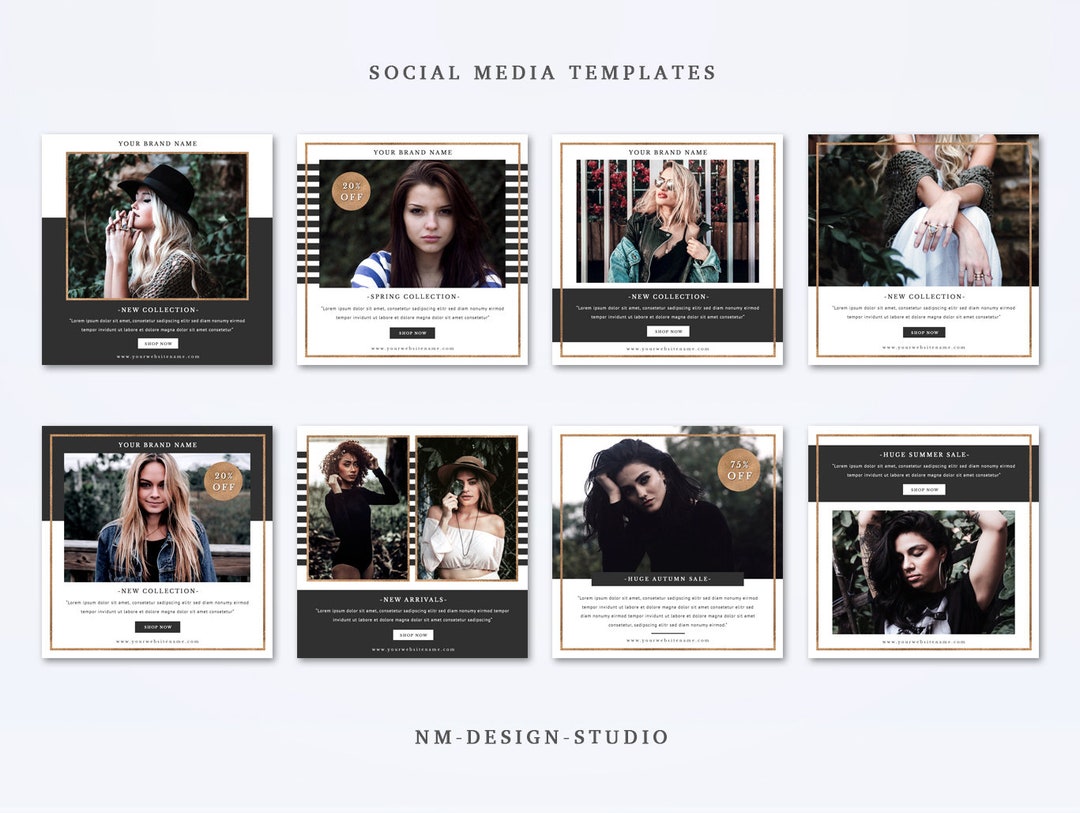 Social Media Templates Set 003 - 1080px X 1080px - Instagram Template ...