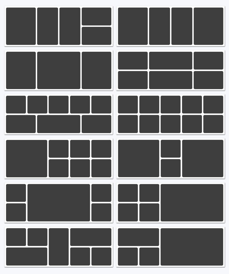 Facebook Timeline Cover Templates Set 001 for Photoshop 12 - Etsy