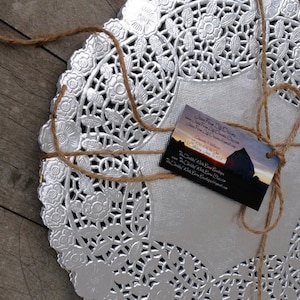 Silver Doily | 12" Inch Silver Lace Foil Doilies | Fancy French Lace ...