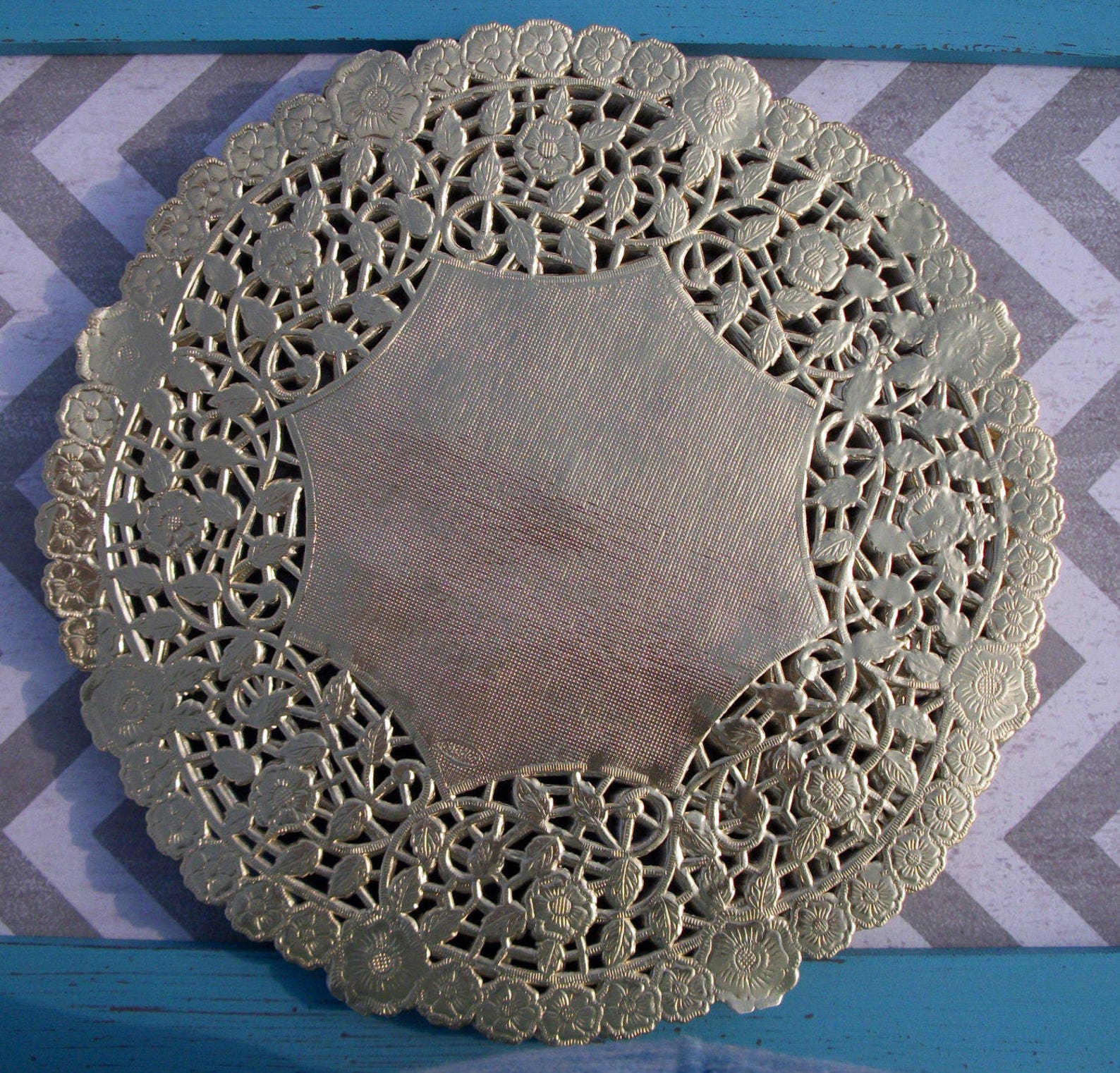 Gold Doily 10 Inch Gold Lace Foil Doilies Fancy | Etsy