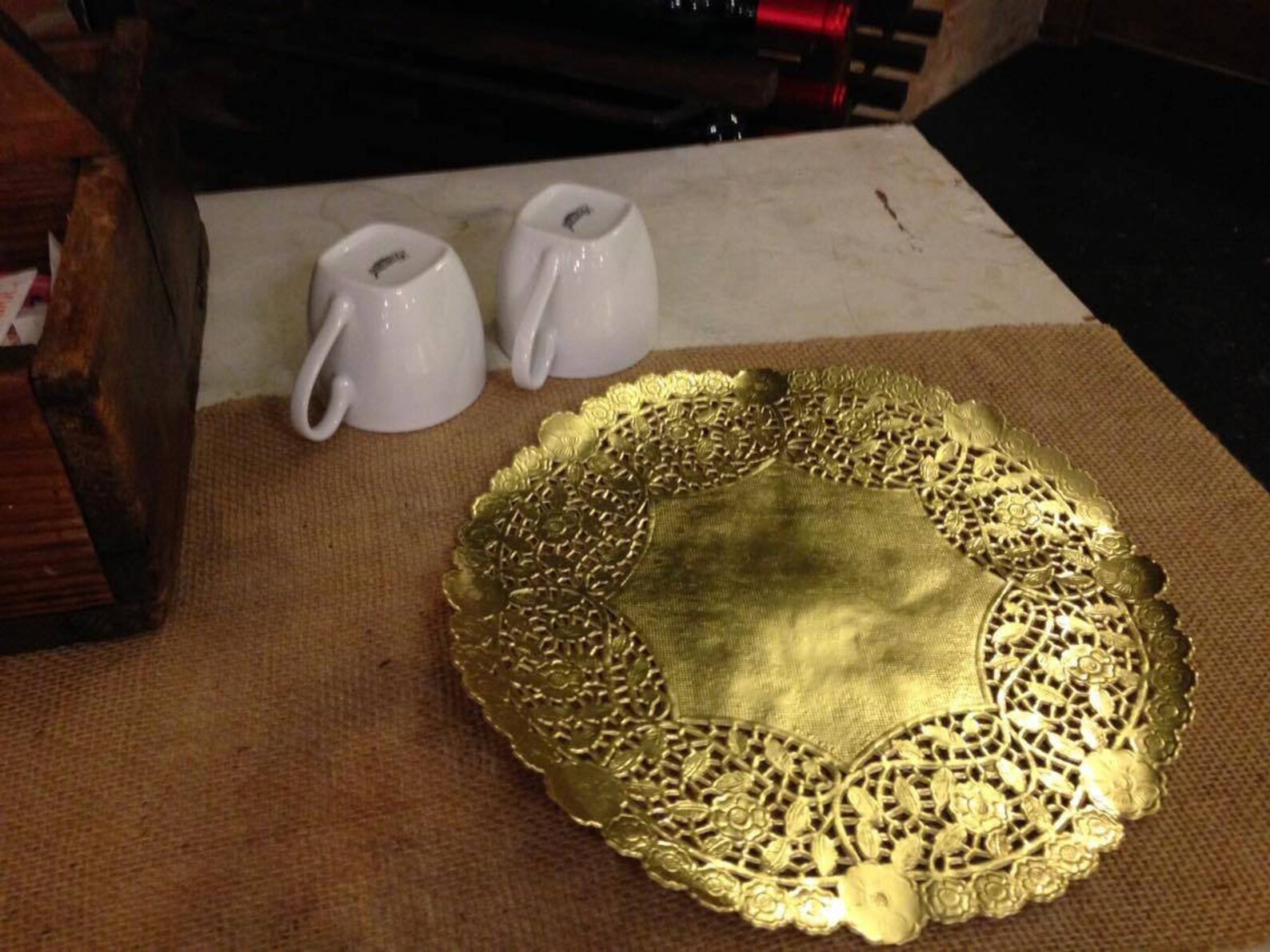 45 Gold Doily 12 Inch Gold Lace Foil Doilies Fancy | Etsy