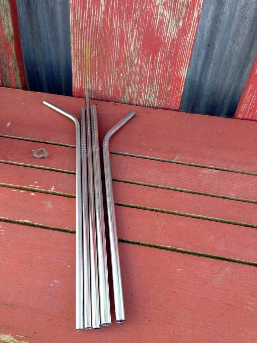 Stainless Steel Straw Set of 2 6mm Stainless Steel Straws | Etsy