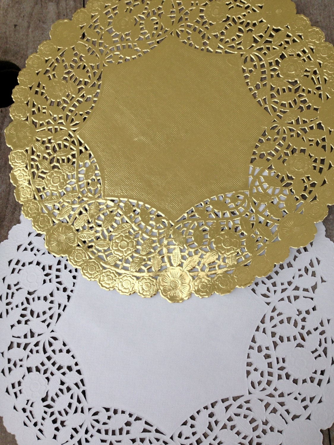 Gold Doily 12 Inch Gold Lace Foil Doilies 300-370 | Etsy
