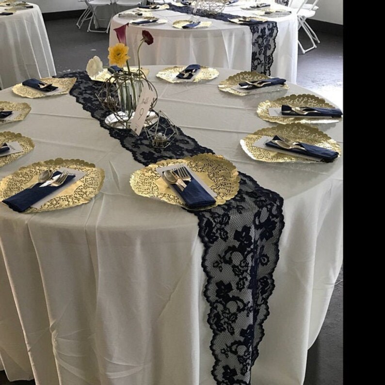 Sample of 1 Gold Doily | 12" Inch Gold Lace Foil Doilies | Fancy French ...