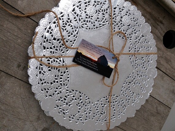 Silver Doily 12 Inch Silver Lace Foil Doilies Fancy | Etsy