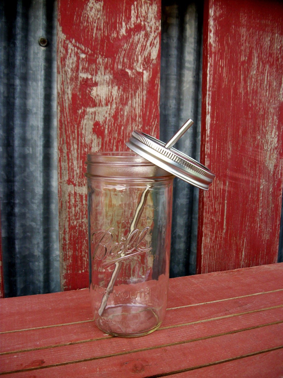 Oz Glass Drinking Jars