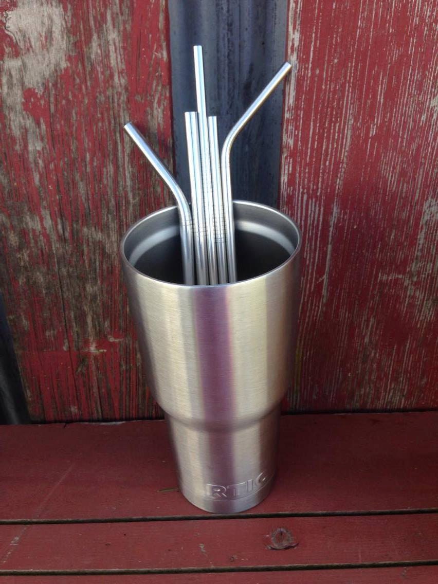 Stainless Steel Straw Set of 2 6mm Stainless Steel Straws | Etsy