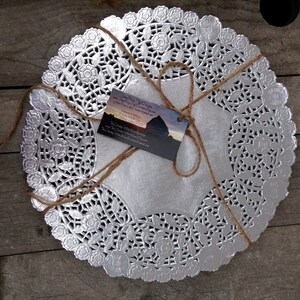 Silver Doily | 12" Inch Silver Lace Foil Doilies | Fancy French Lace ...