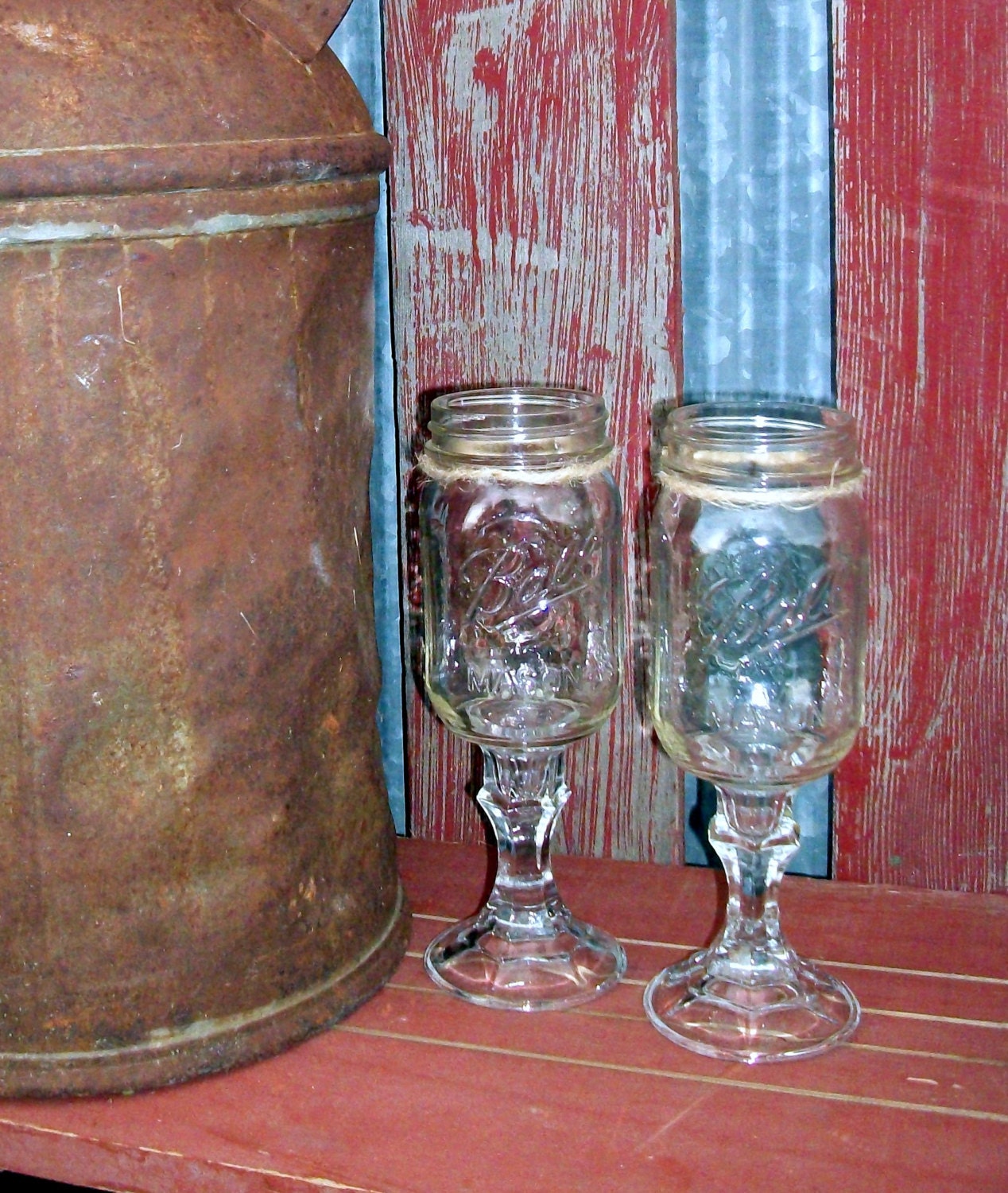 4 Redneck Wine Glasses | Redneck Wine Glass | Hillbilly Wine Glasses ...