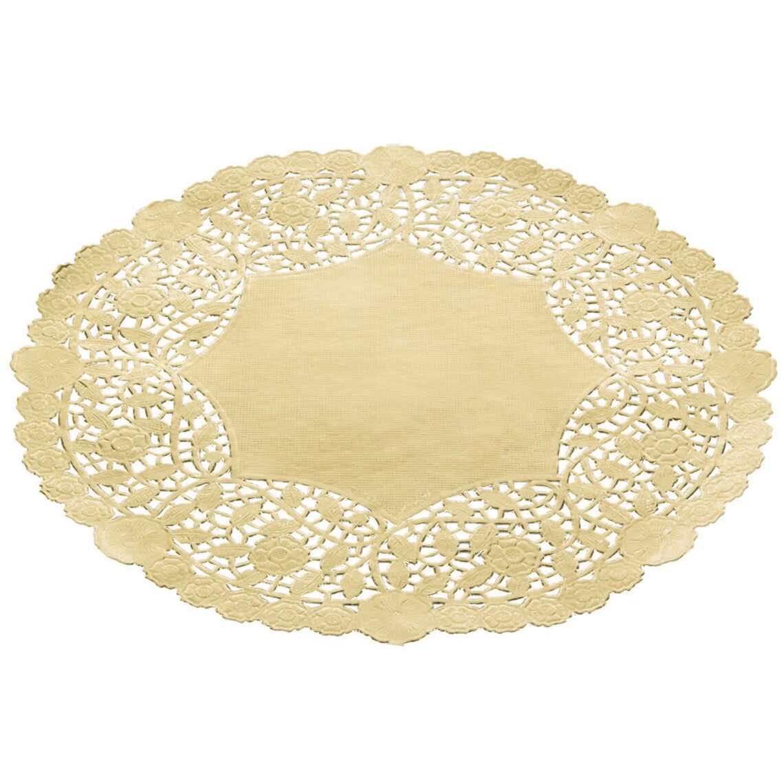 Sample Metallic Round Gold Doily 12 Inch Lace Foil - Etsy