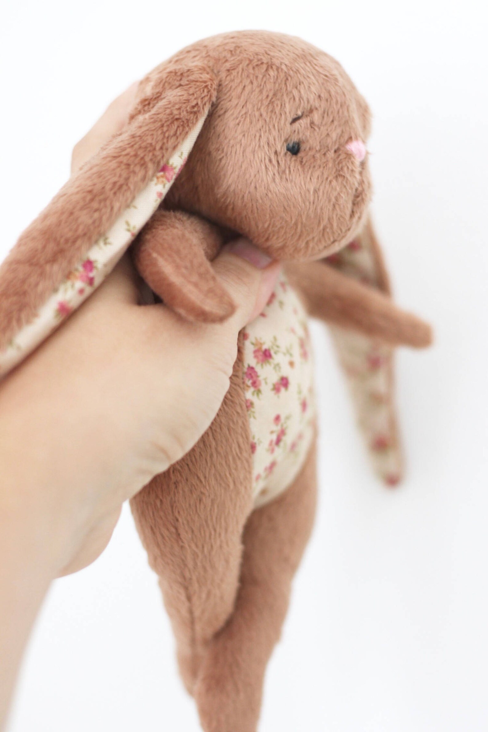 Bunny Toy Brown Cuddle Bunny Easter Bunny Rabbit-Stuffed | Etsy