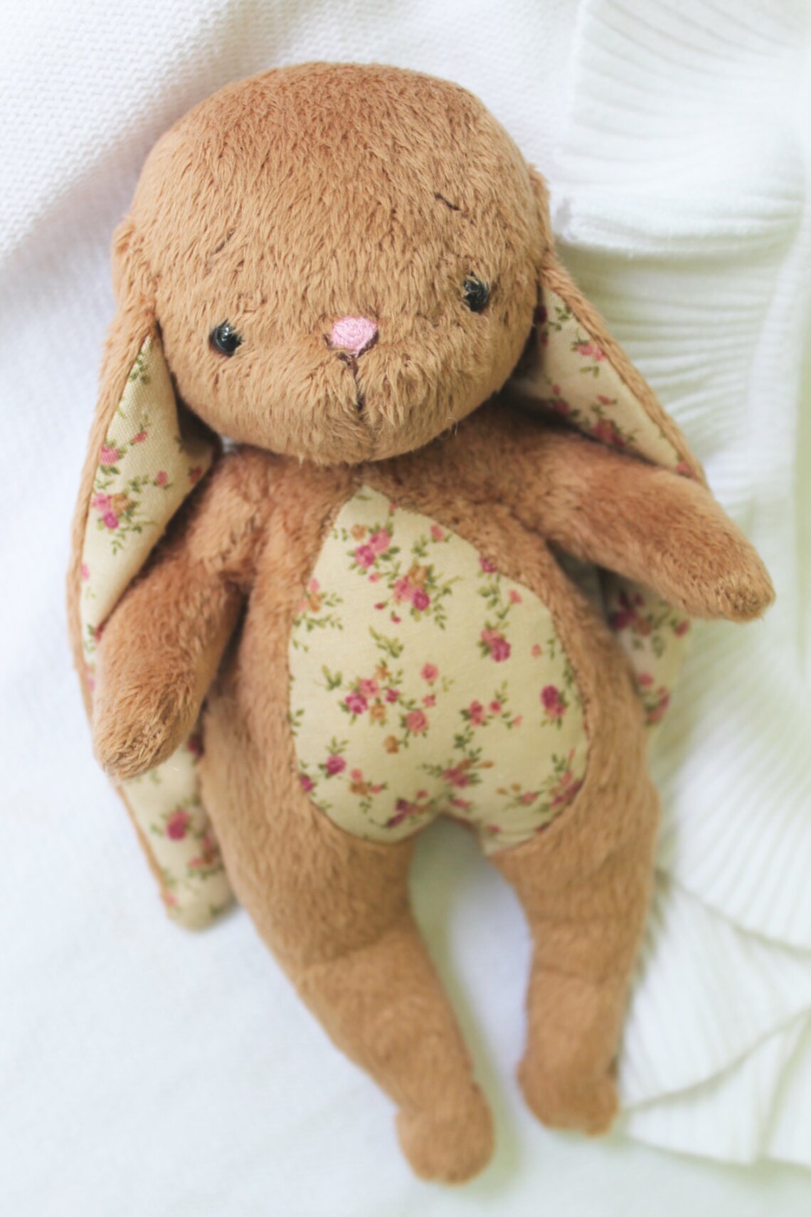 Bunny Toy Brown Cuddle Bunny Easter Bunny Rabbit-Stuffed | Etsy