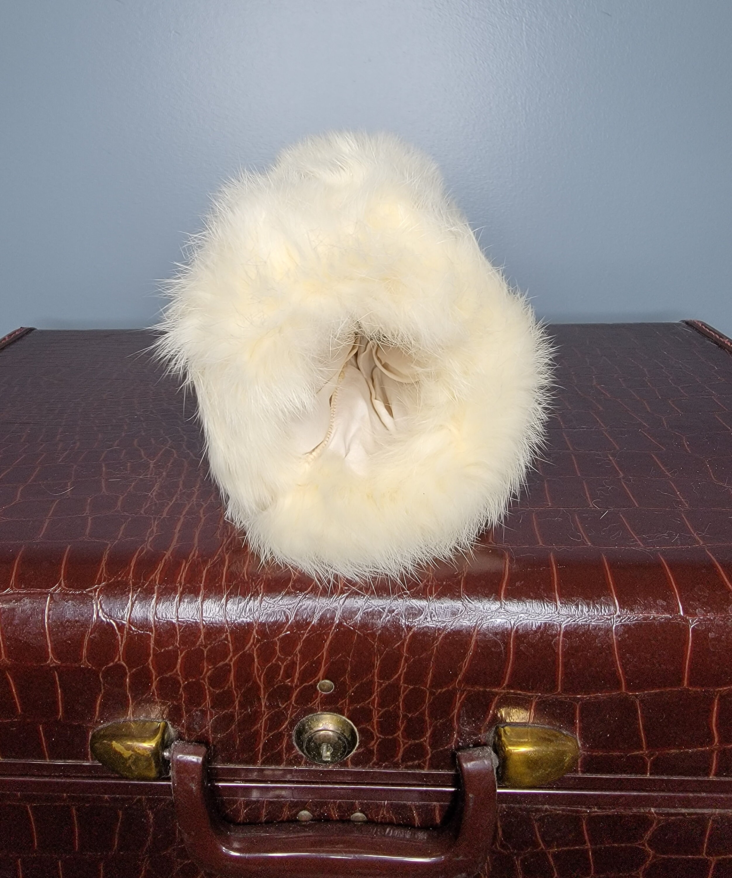 Midcentury Rabbit Fur Muff and Coin Purse - Etsy