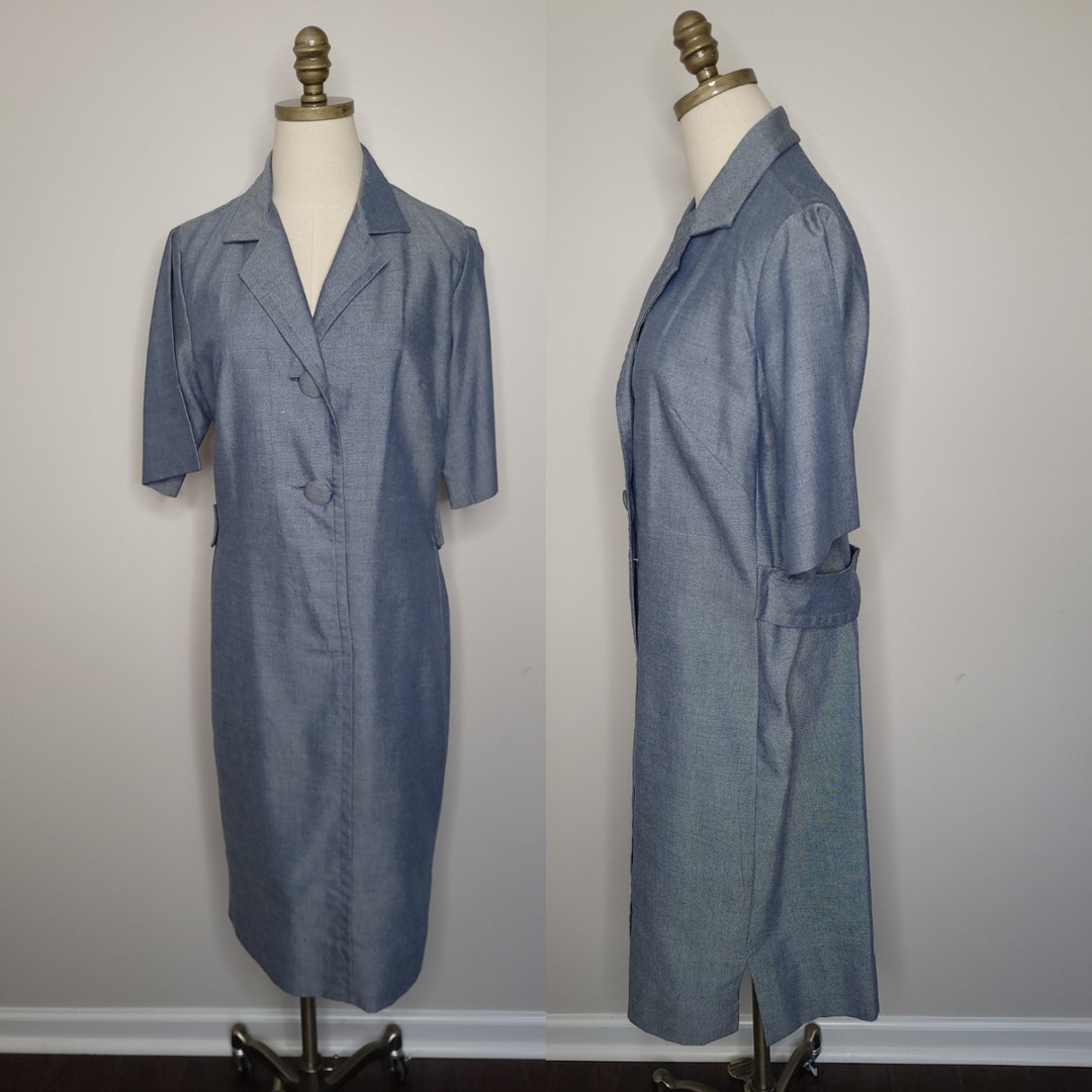 1960s Denim Dress Marcy Lee by Dallas - Etsy