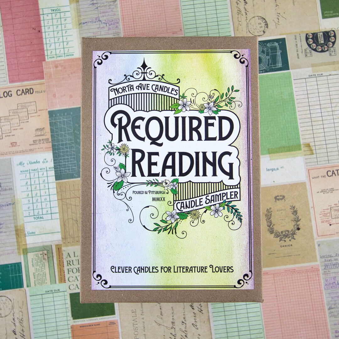 Required Reading Box Set / Book Themed Candles / Book Lovers Gift ...