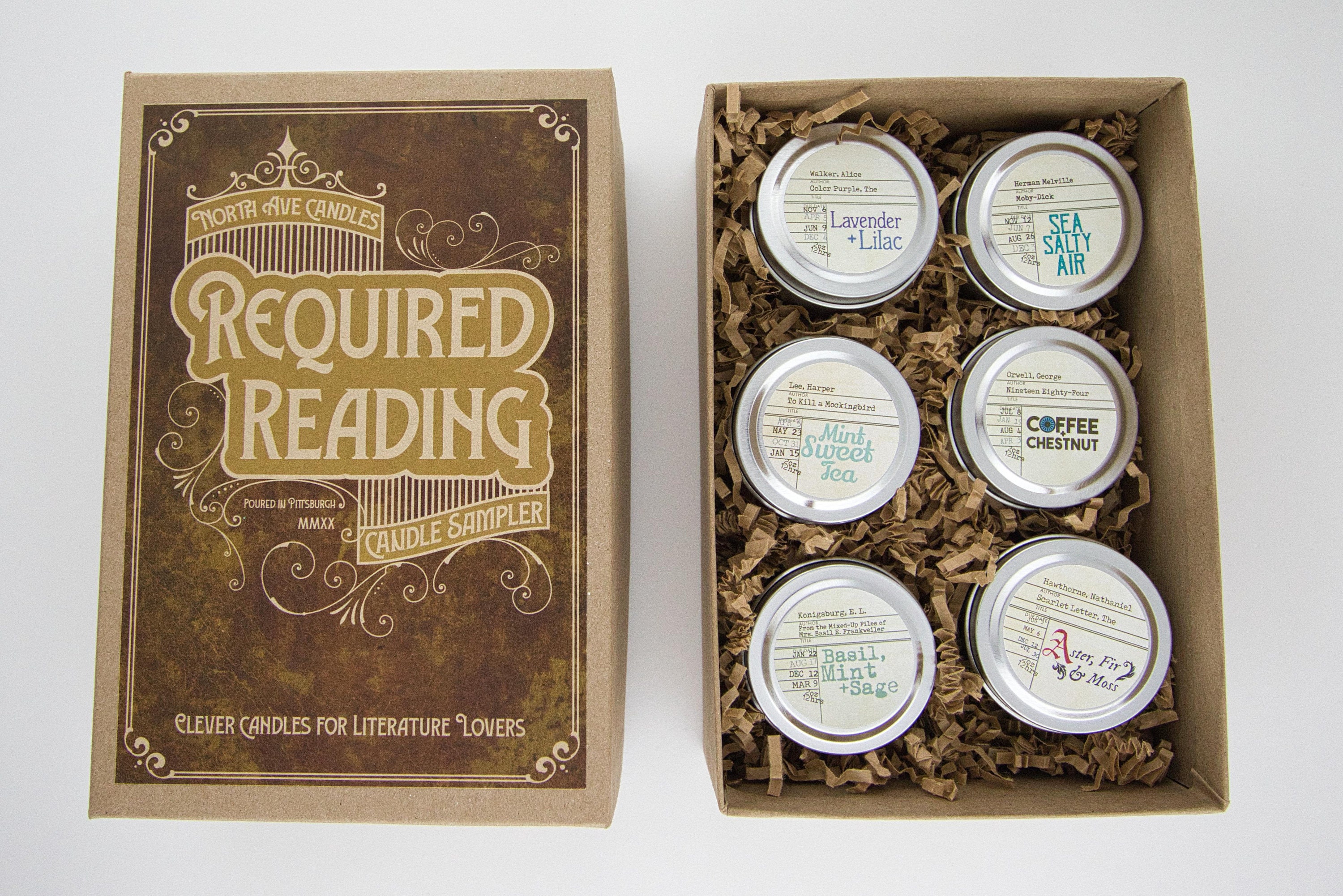 Required Reading Box Set / Book Themed Candles / Book Lovers | Etsy