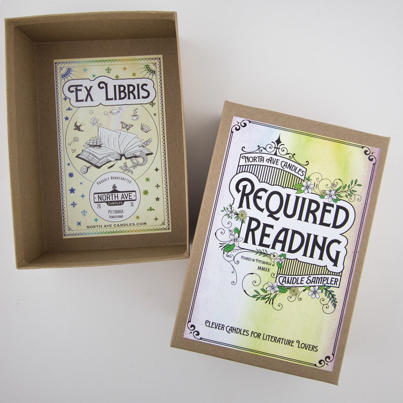 Required Reading Box Set / Book Themed Candles / Book Lovers - Etsy