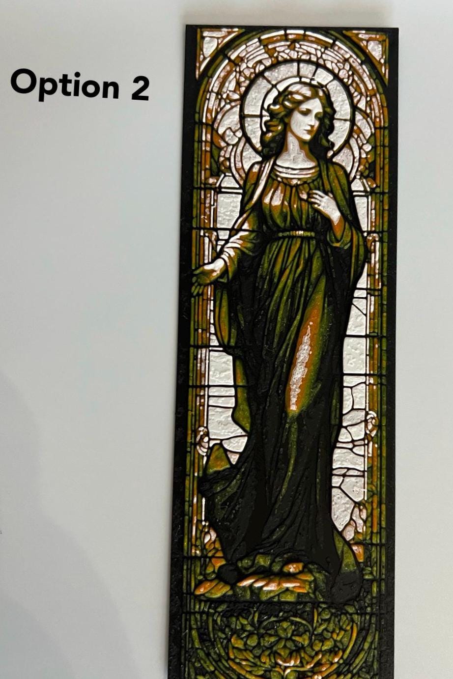 Stained Glass Style Bookmark, Cathedral Bookmark, Angel Bookmark ...