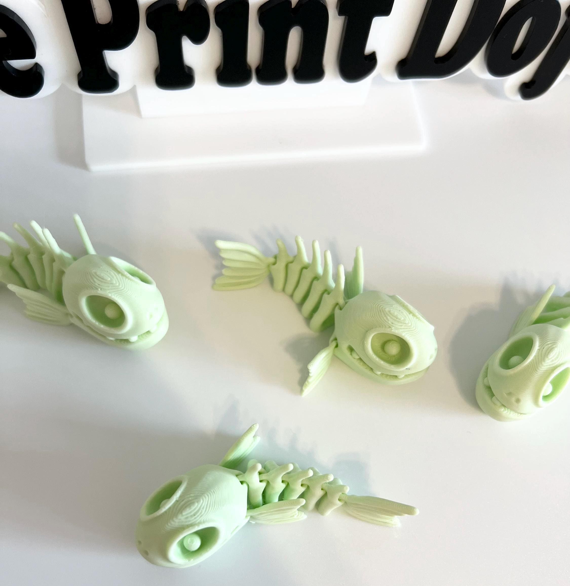 Flexi Fish 3D Printed Skeleton, Lucky Fish, Gift, Kids Toy, Unique - Etsy